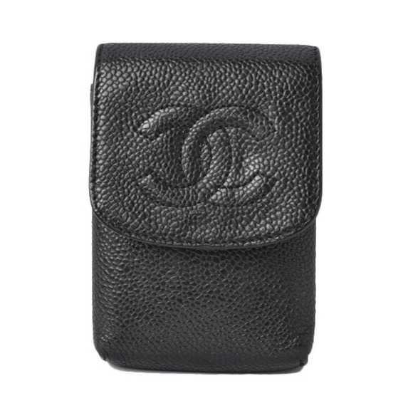 CHANEL | Other | Chanel Cigarette Case Mini Pouch Chanel Caviar Skin ...